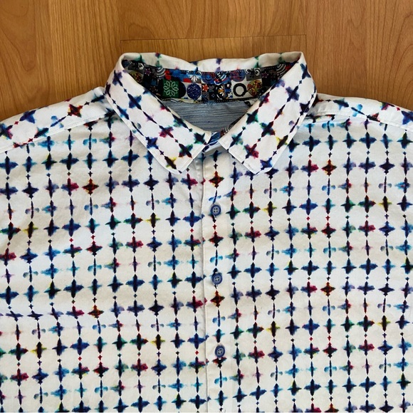 Robert Graham | Shirts | Robert Graham Mens Waterpaint Splash Dot ...